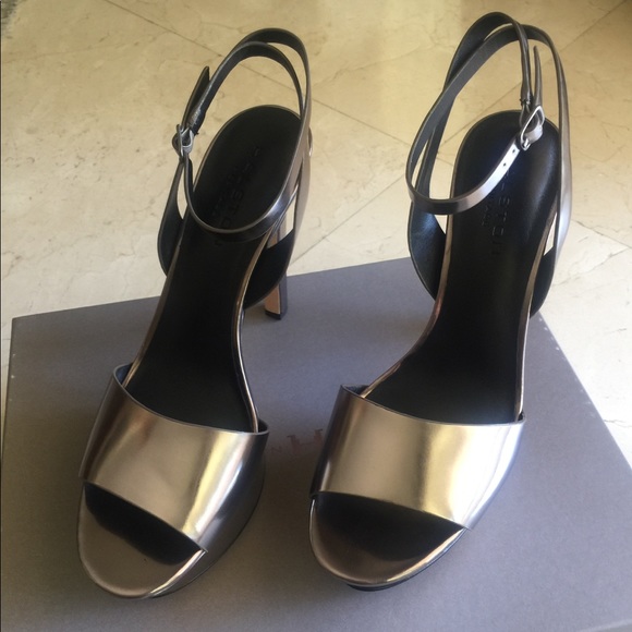 Halston Heritage | Shoes | Halston Heritage Leather Platform Sandals ...